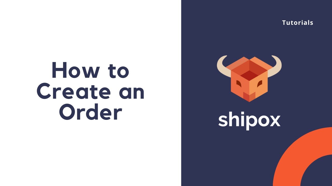 How to Create an order | Shipox