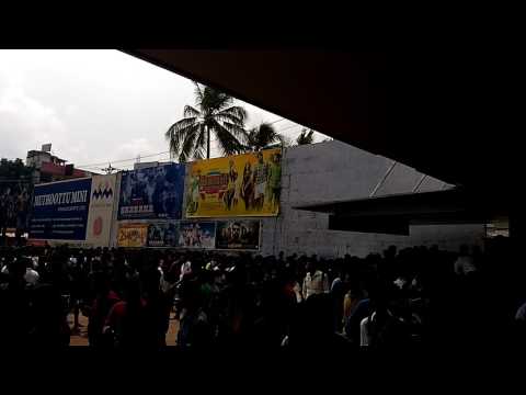 THE GREAT FATHER HEAVY CROWD @KOLLAM DHNAYA REMYA