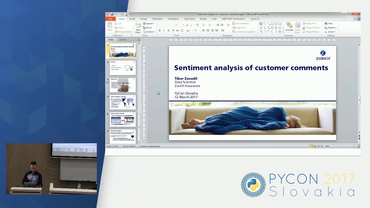 Tibor Zavadil - Sentiment analysis of customer comments