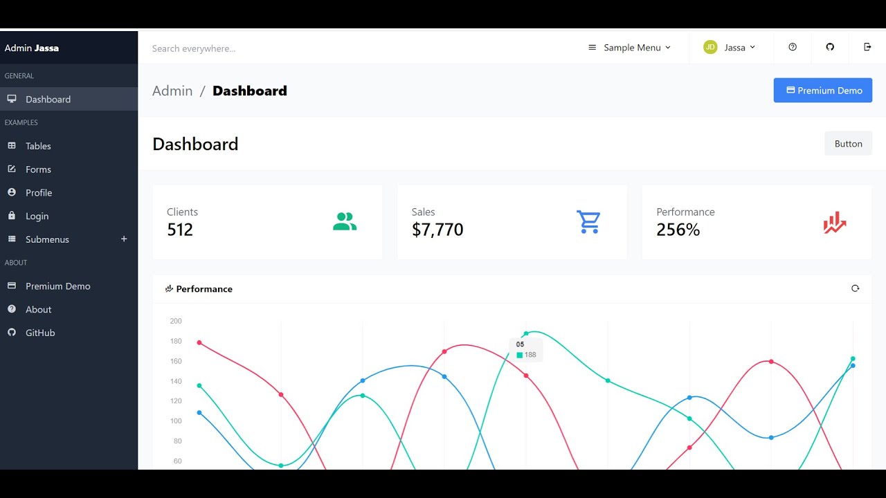 Angular 12 Free Tailwind CSS HTML5 Admin Dashboard Template