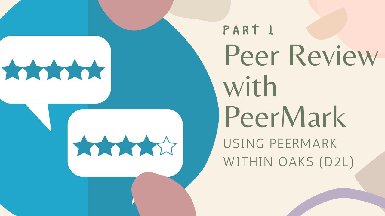 PeerMark for Peer Review: Step 1 - Creating Initial Assignment