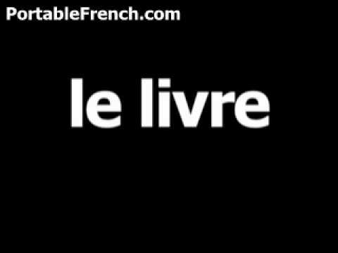 French word for book is le livre