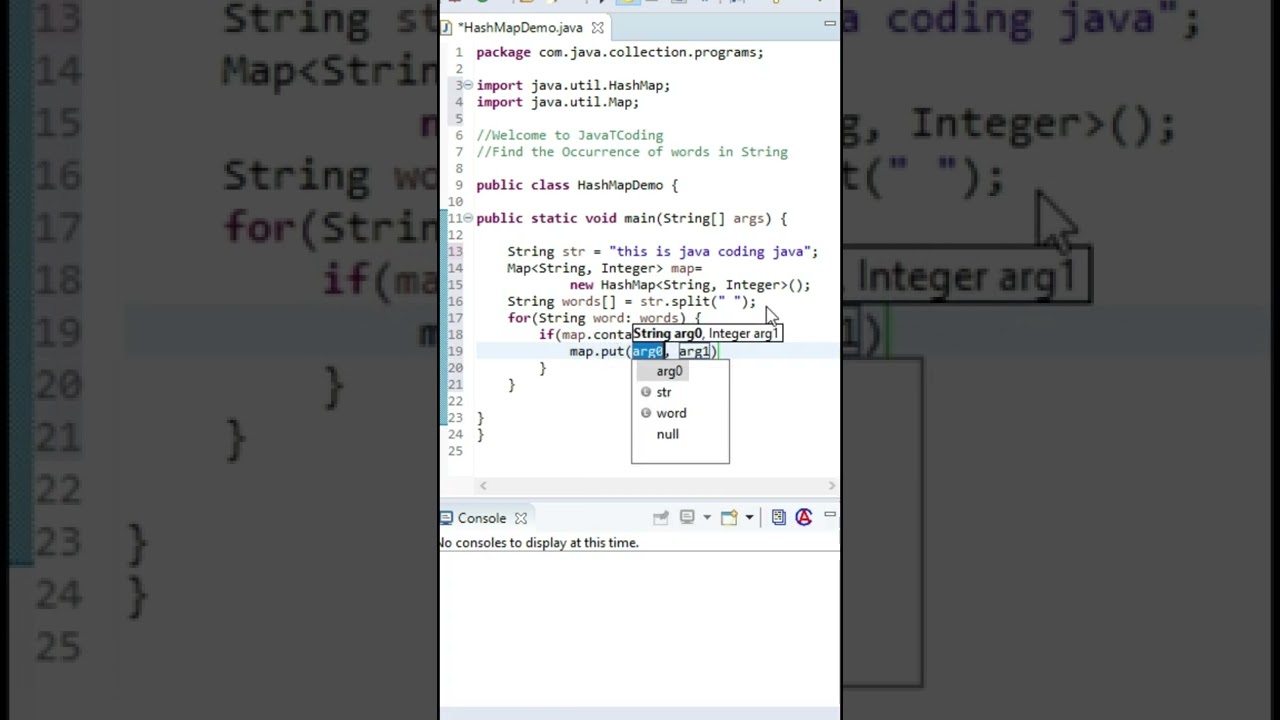 🤔Find the Occurrence of Words in a String #shorts🤫 #youtubeshorts #javatcoding #interviewquestion