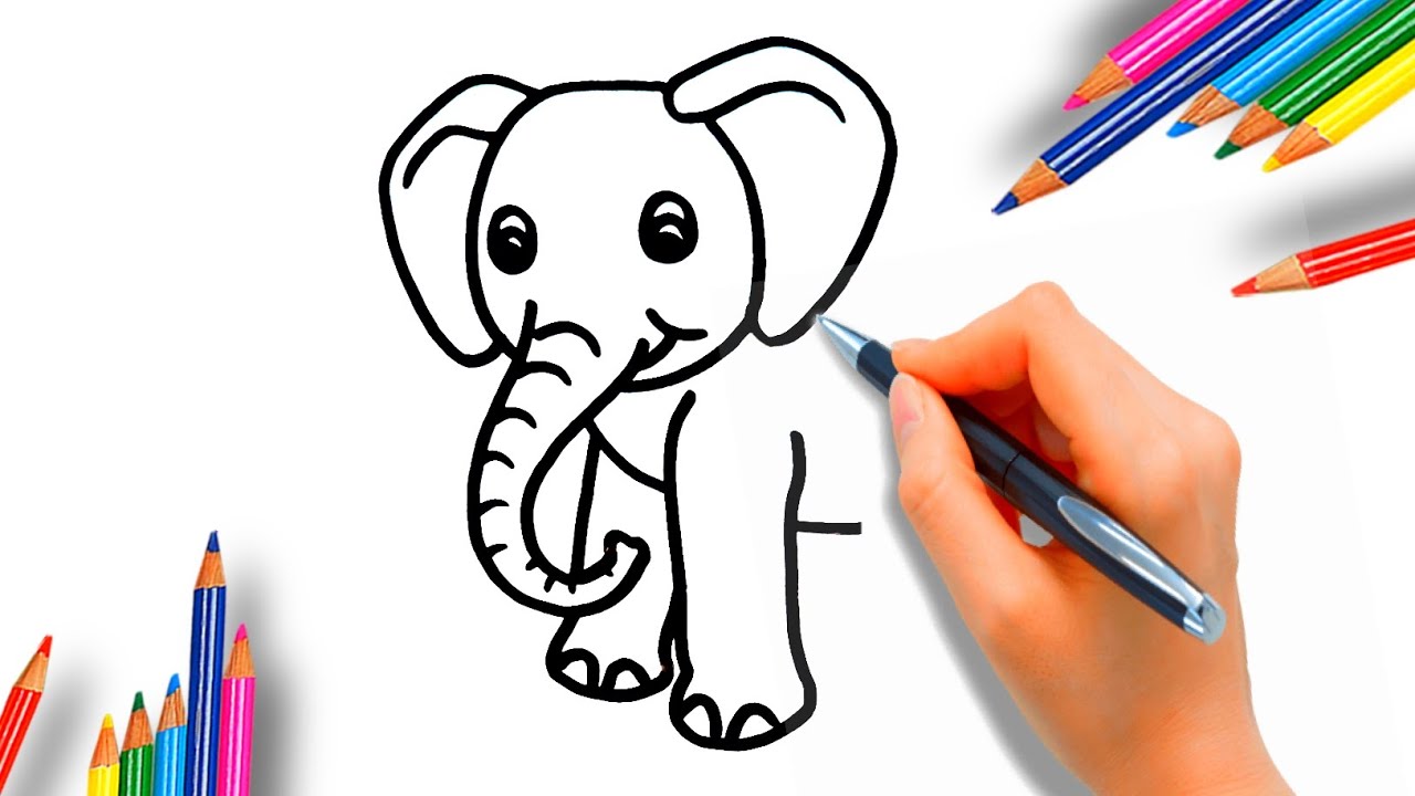How to draw Elephant | An Elephant drawing easy | Step by step Elephant drawing 