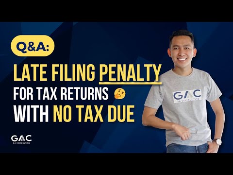 Late Filing Penalty for Tax Returns with NO Tax Due #tax #taxtips
