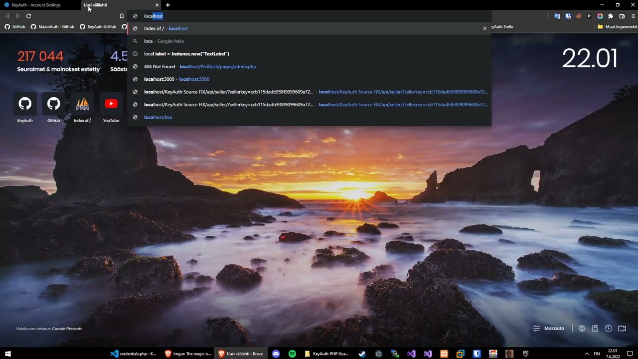 KeyAuth PHP Example Installation BETA Version