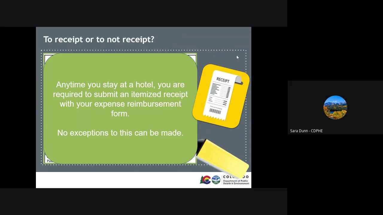 Expense Reimbursement Form Training Video