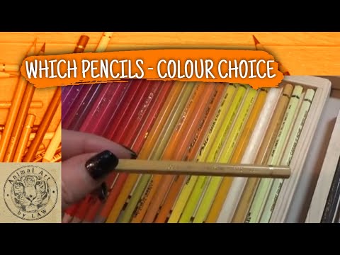 Colored Pencils - My Colour choices for Drawing Animal fur & Pet Portraits