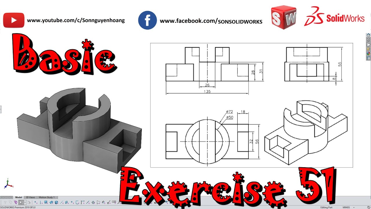 [Tutorial] SOLIDWORKS Basic Exercise 51
