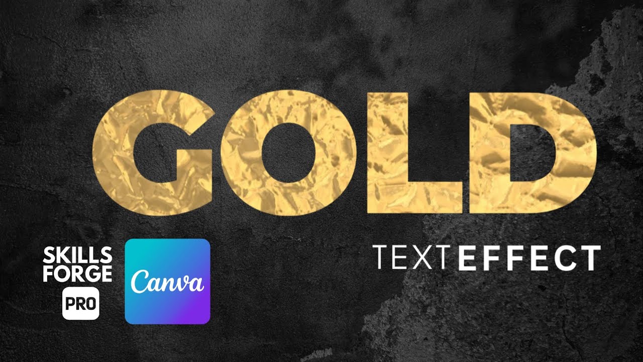 How to Create a Stunning Gold Text Effect in Canva Easy & Quick!