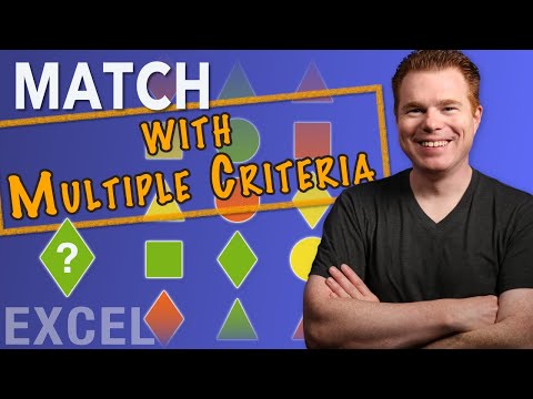 Using Multiple Criteria in Excel’s MATCH Function