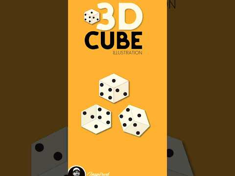 3D Cube Illustration Design#cube #vectorart #illusion
