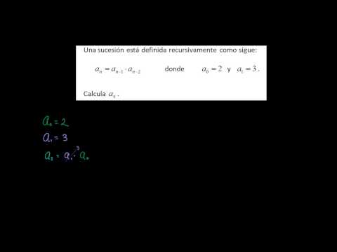 Ejemplo resuelto: fórmula recursiva de una sucesión (video) | Khan Academy