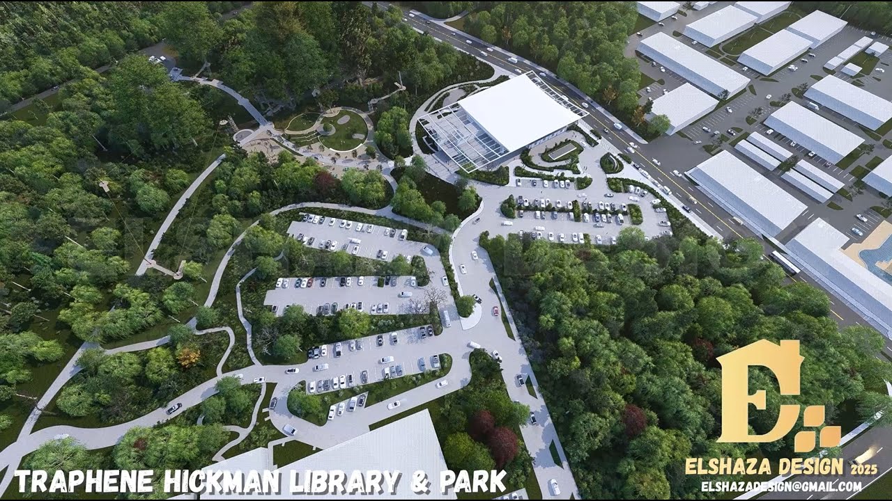 Urban Park course plan & Landscape | Traphene Hickman Library Park, Cedar Hill, TX #landscape #park