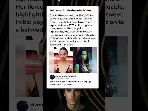 Zoe Saldana's $100K Gamora: The Underpaid Star of a $770M Guardians of the Galaxy Hit