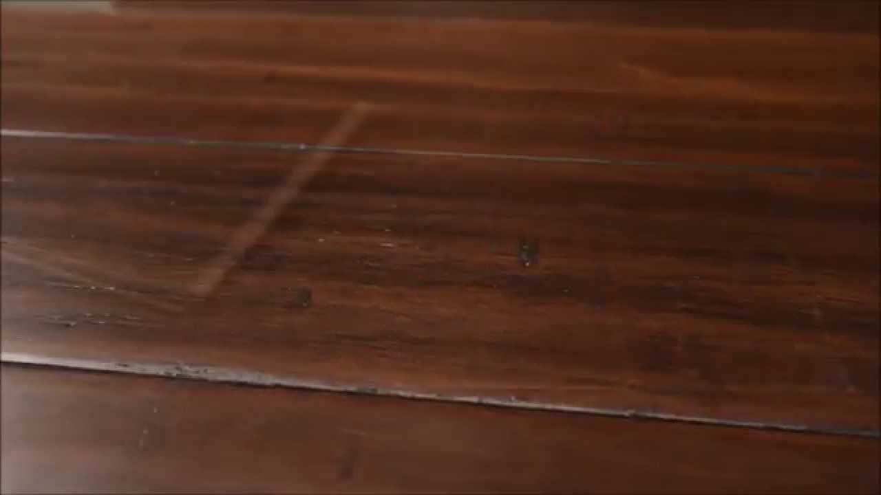 Java Handscraped Wide Plank T&G Strand Woven Bamboo Flooring