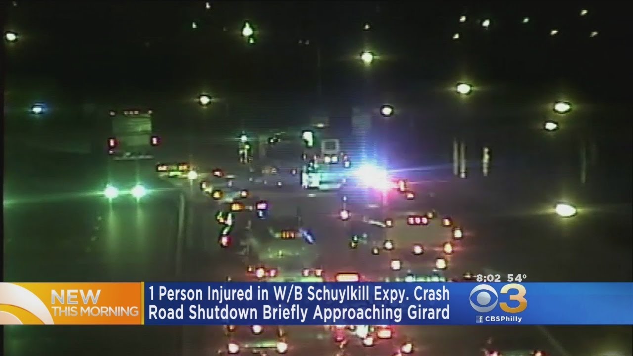 One Injured In Schuylkill Expressway Crash
