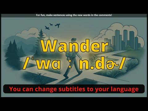 Wander meaning with 5 examples