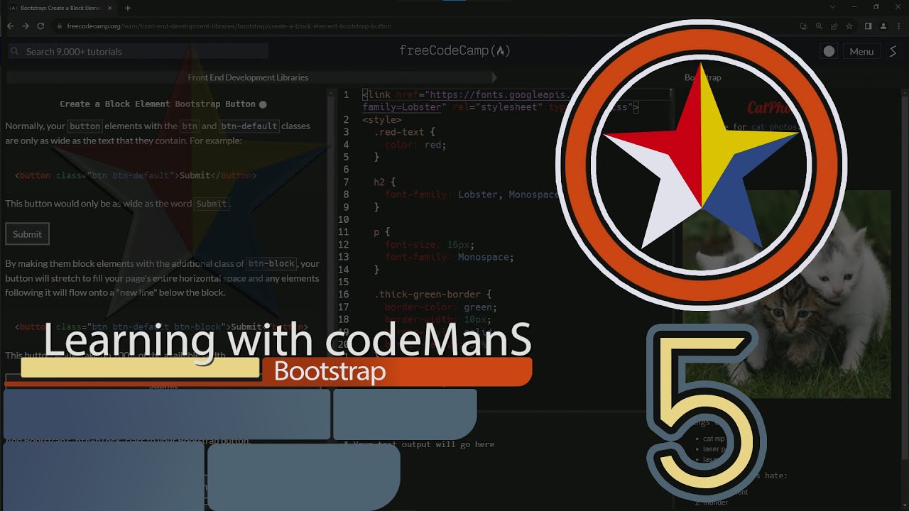 Create a Block Element Bootstrap Button | Front End Development Libraries: Bootstrap | freeCodeCamp