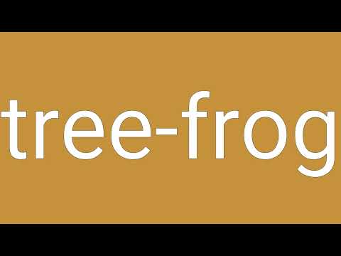 Tree-Frog Definition & Meaning