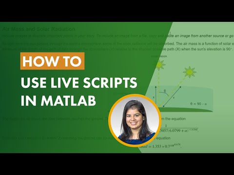 How to Use Live Scripts in MATLAB