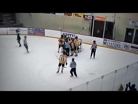 Isaac Flatley puts away nice feed from teammate for hat trick vs Peoria