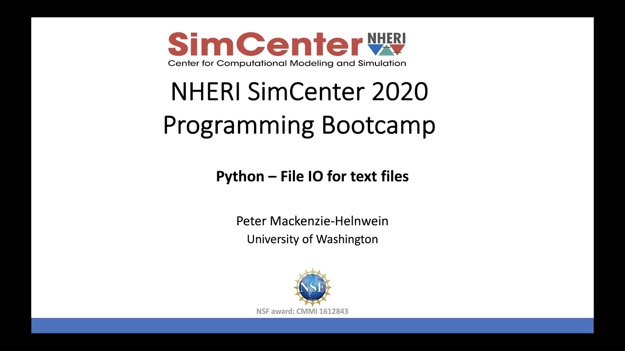Python Quickstart Tutorial: File IO for text files