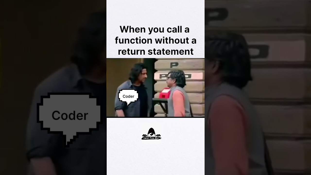 Function without a return statement programmers life #programmer #programmerslife #coding #codelife