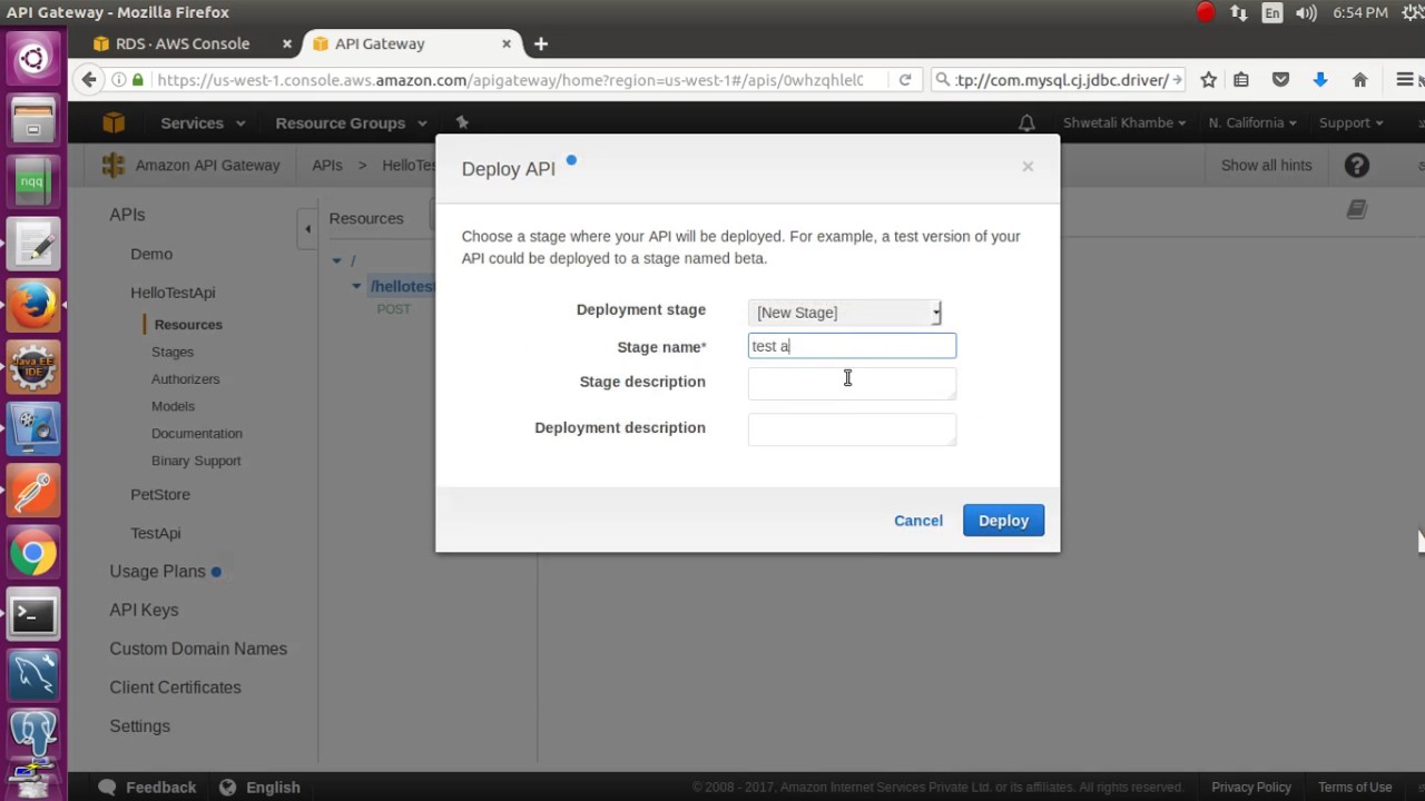 AWS Lambda Java Deploy And RESTcall