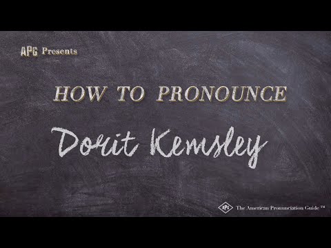 How to Pronounce Dorit Kemsley (Real Life Examples!)