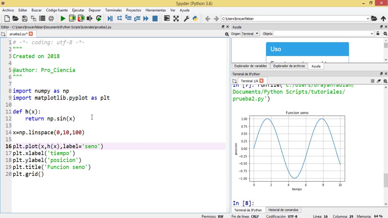 Python: Graphing Functions with MATPLOTLIB 1