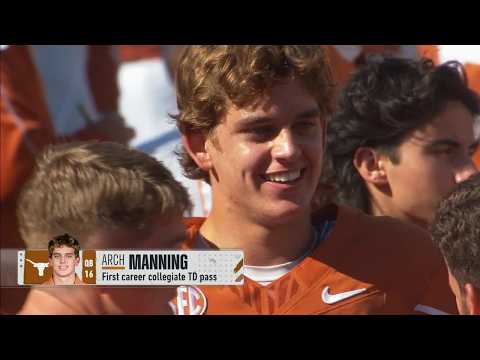 Arch Manning throws his FIRST TD pass of his career, Texas fans ERUPT 😤 | ESPN College Football