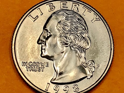US 1998P Quarter - 900 Million Minted - United States 25 Cents Coin