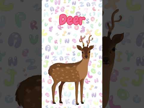 Animals beginning with the letter D for kids.