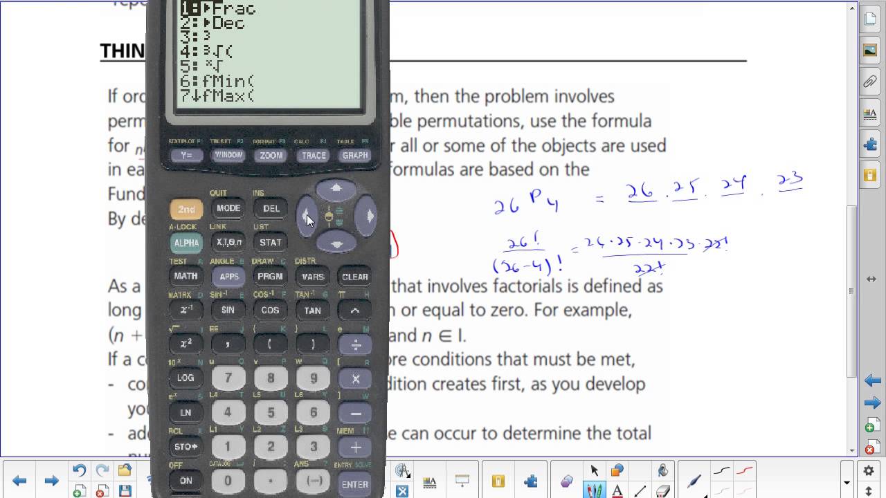 U5L3 Permutations when all objects are Distinguishable