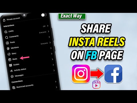 How to share your instagram reels on facebook page 2025 [new Update]