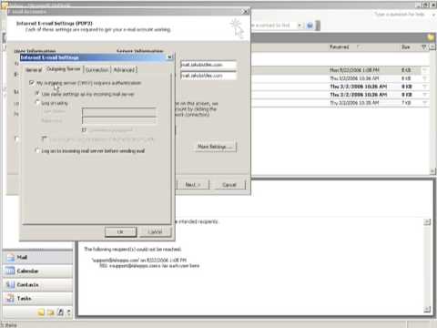 Volusion Experts Webmail- Setting Up Outlook Video