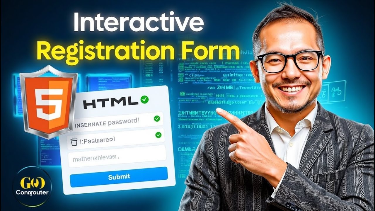 HTML Tutorial | How To Create Registration Form| #Tutorials for beginners