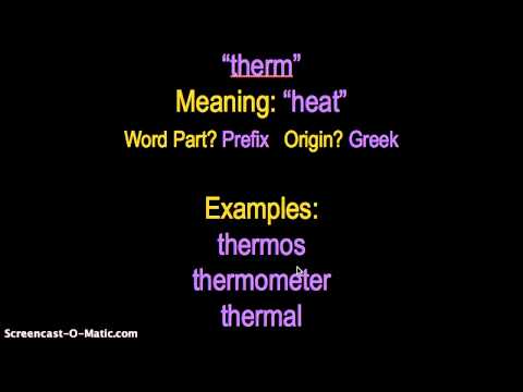 Common Word Study: therm