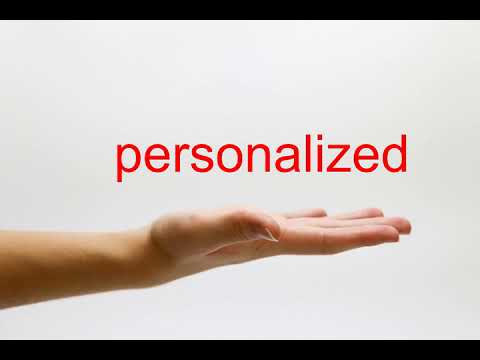 How to Pronounce personalized - American English