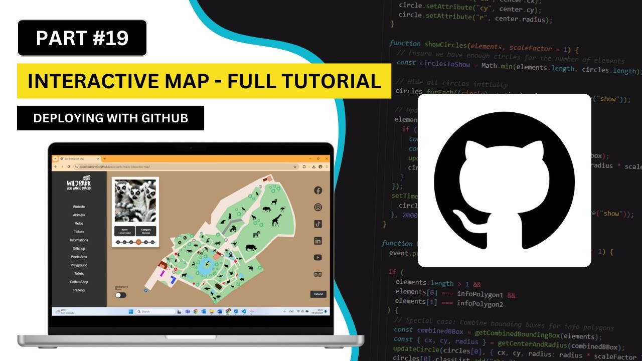 PART 19 - INTERACTIVE MAP TUTORIAL 🔴 DEPLOYING THE PROJECT ONLINE USING GITHUB