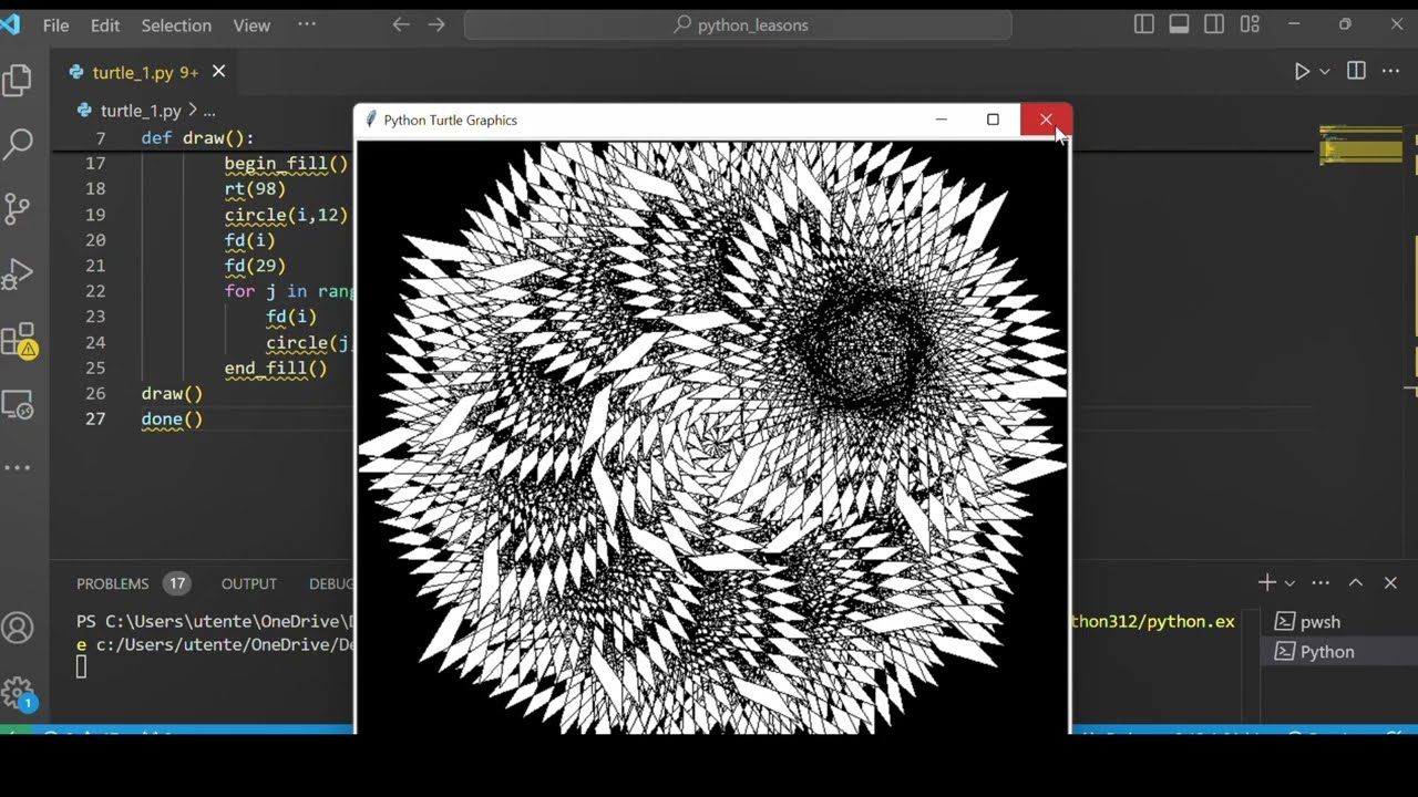 How To Draw a nice Pattern With Python Turtle library