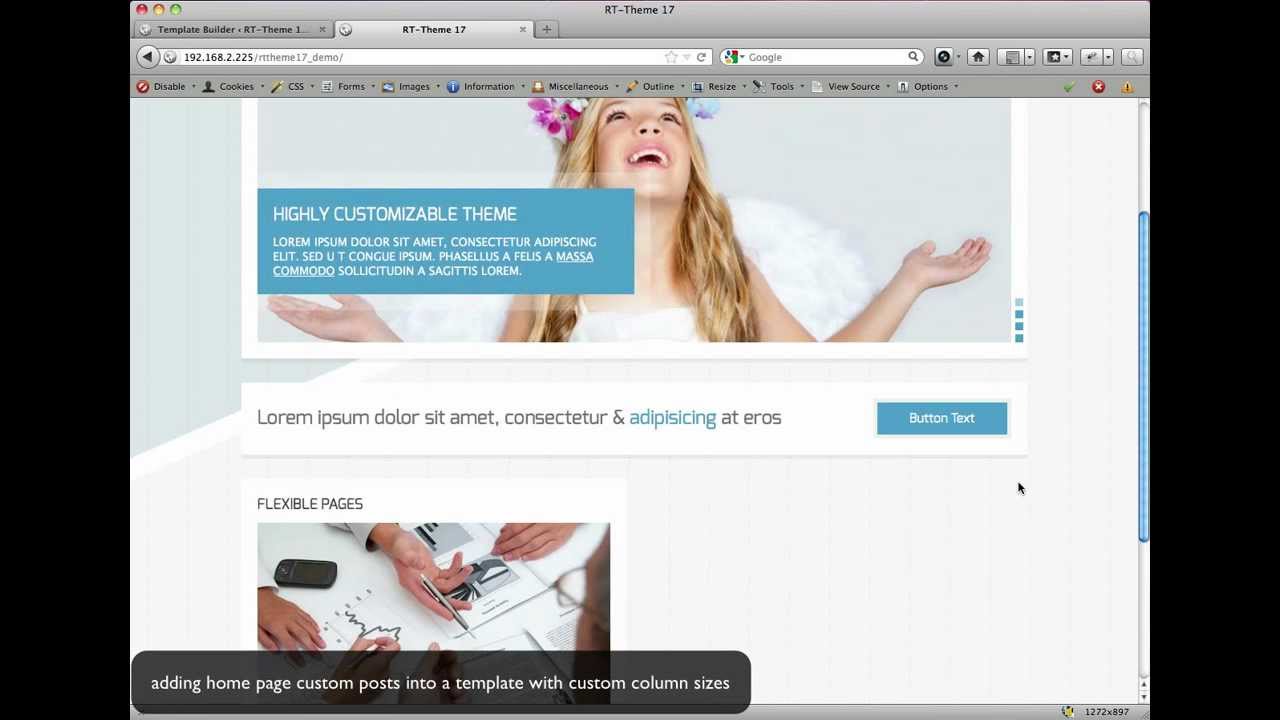 Using Template Builder - RT-Theme 17
