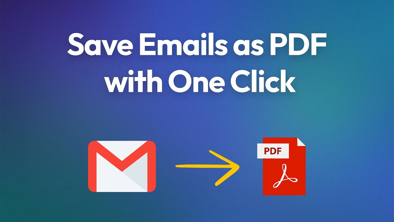 Introducing M2pdf - Save Emails as PDF With One Click