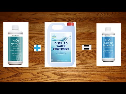 Dilution Formula:  Creating 3% H2O2 from 12% Hydrogen Peroxide.