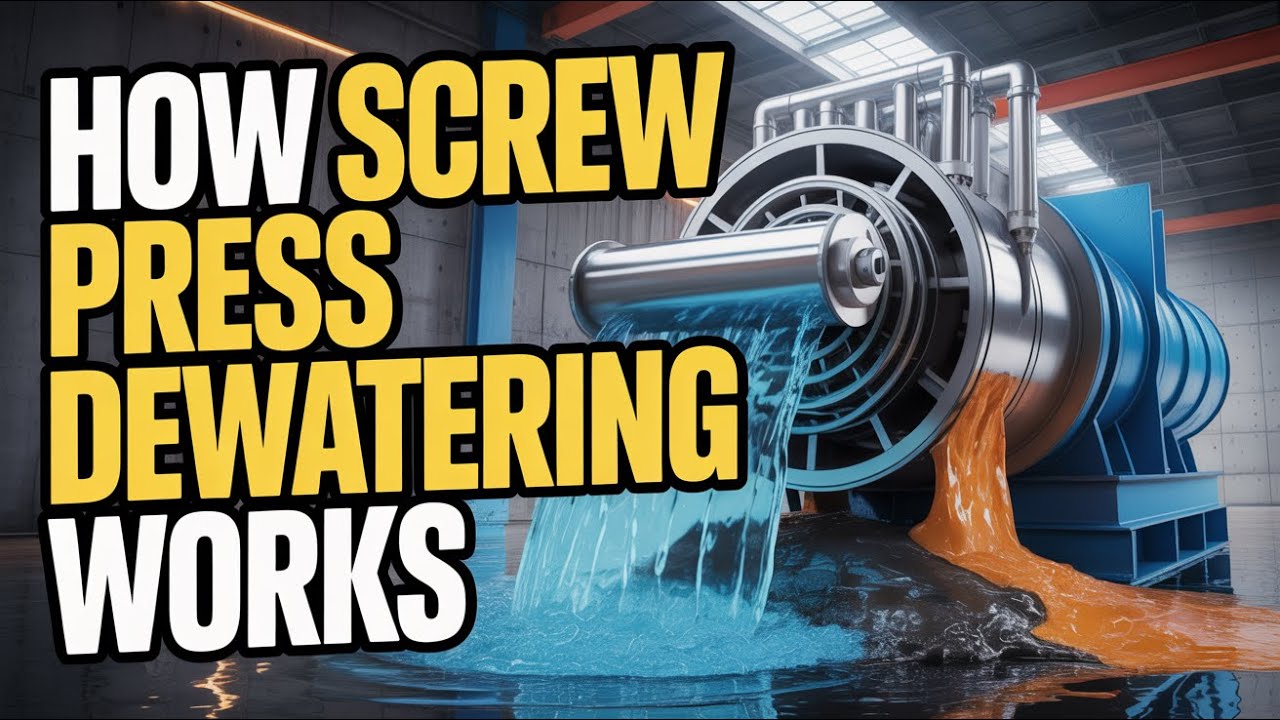 How Screw Press Dewatering Works