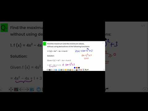 The Hidden Math Behind Maxima & Minima#maths