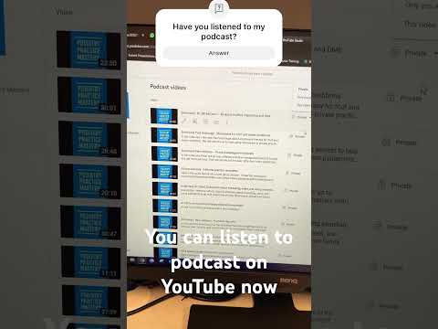 Check out the cool YouTube update to listen to podcasts