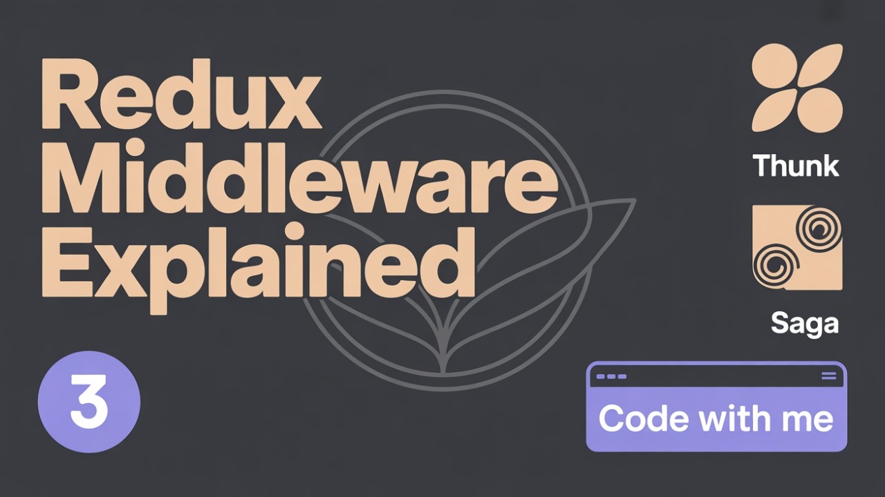 Redux Middleware: Thunk, Saga, and Custom Middleware Explained | Code With Me