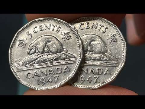 1947 Canada 5 Cent Coin • Values, Information, Mintage, History, and More